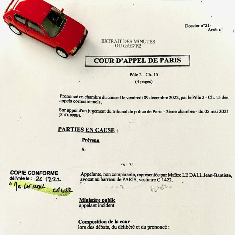 PV contester un avis de contravention jamais reçu